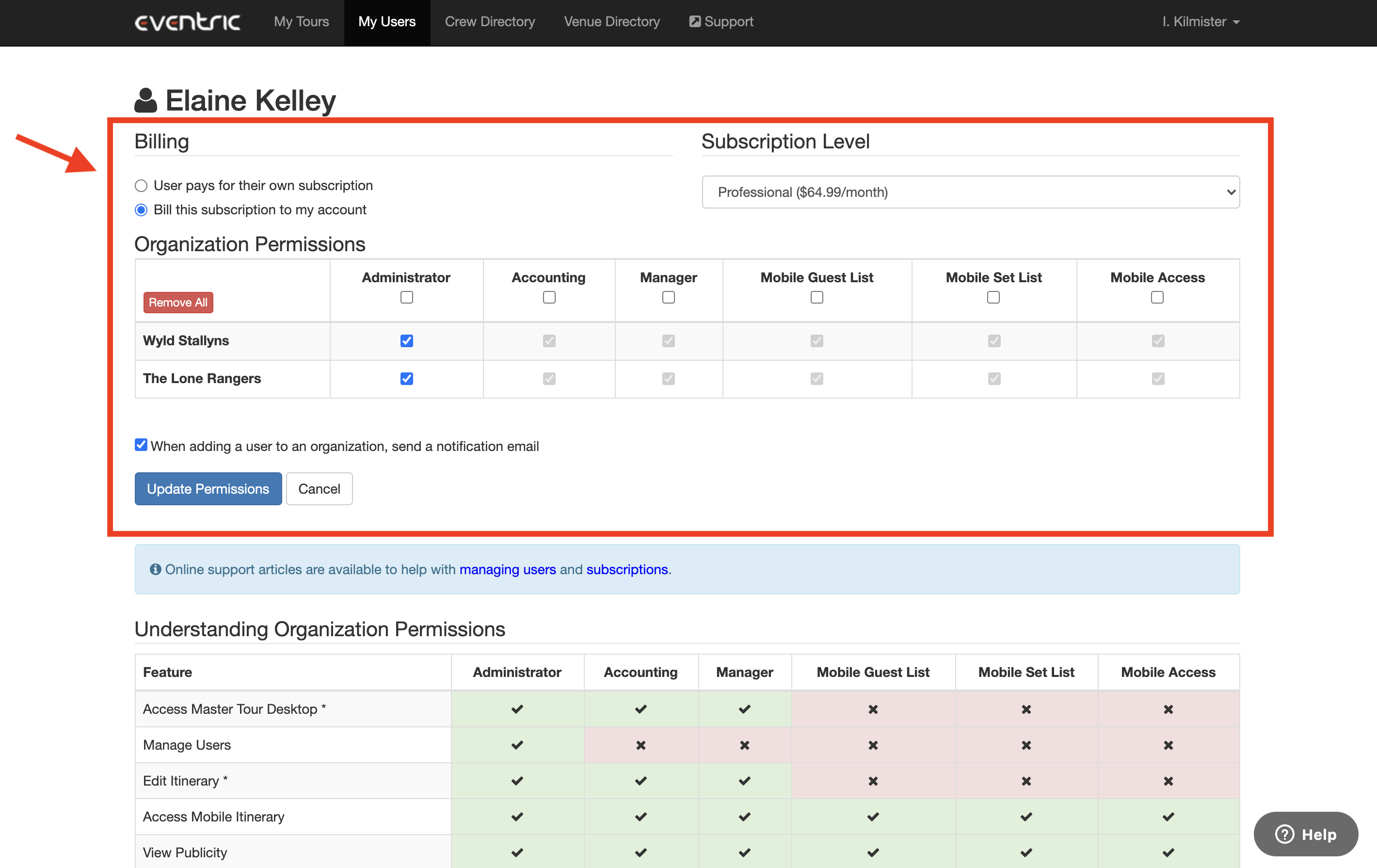 How to View Users and User Details – SUPPORT